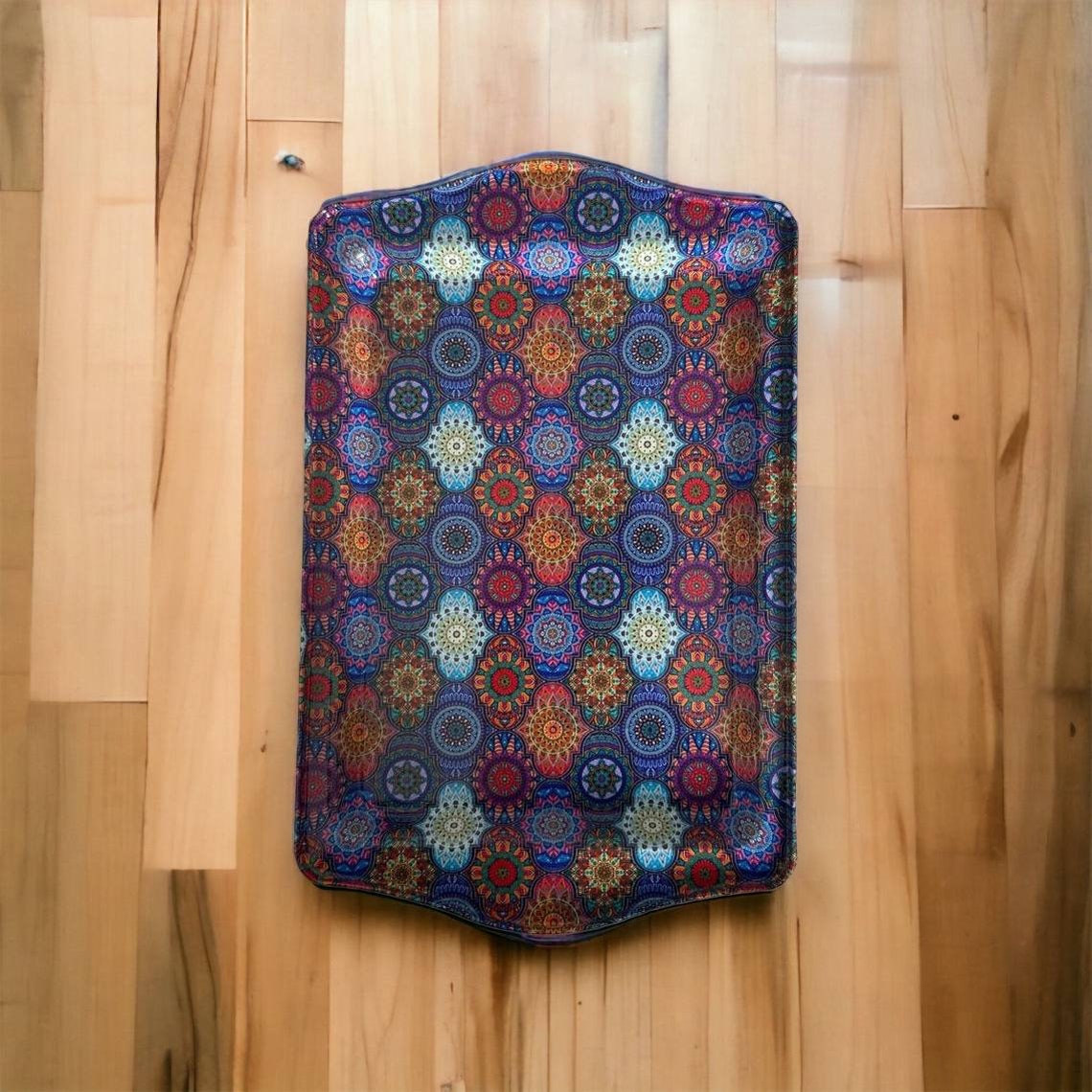 Mandala Design Tray Set I Set of 2 I Turkish Tea Tray Set I Turkish ...