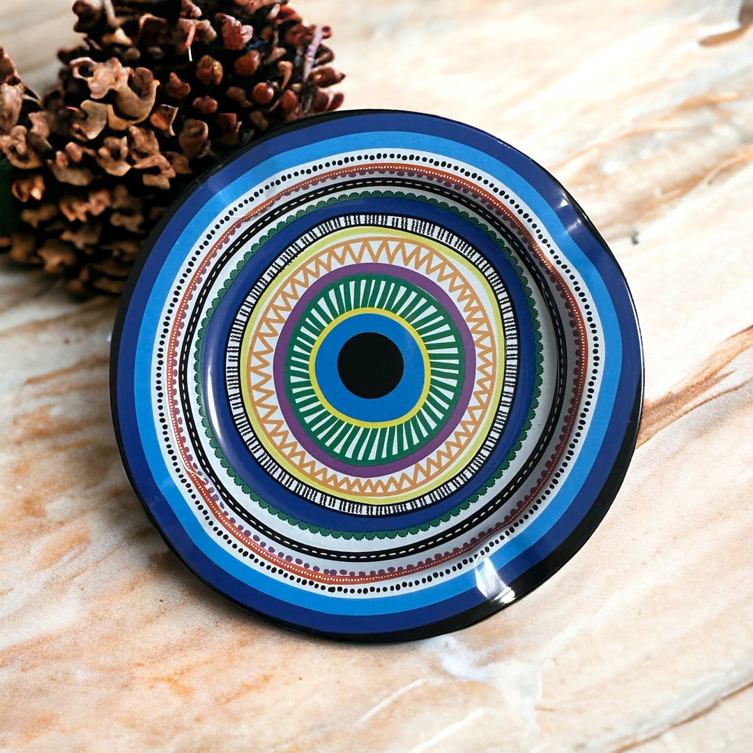 Devil Eye Ashtray I Hand Painted Colourful Ceramic Ashtrays I Greek ...