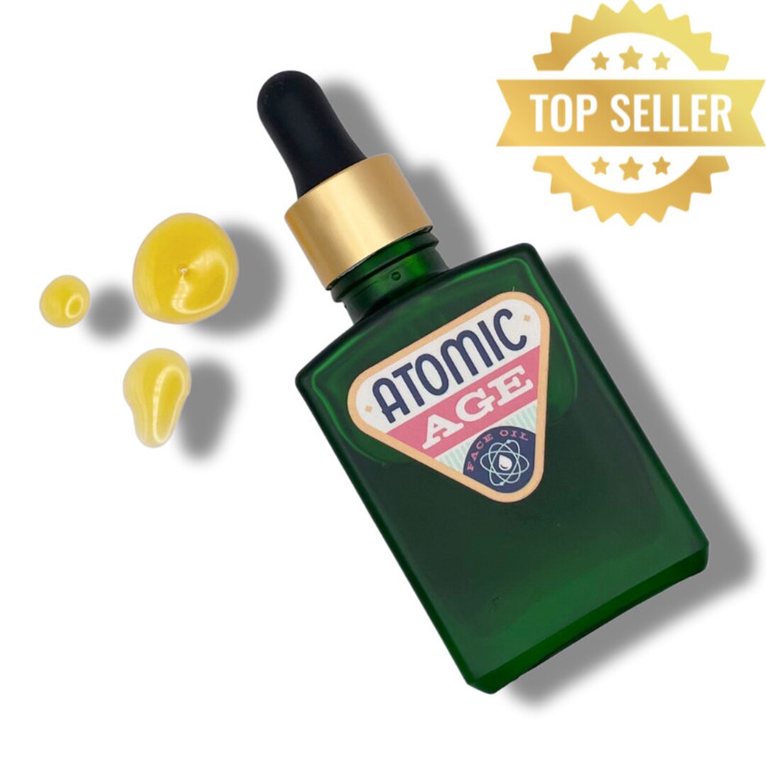 Natural Men's Face & Beard Oil Atomic Age Premium Blend Mid-century ...