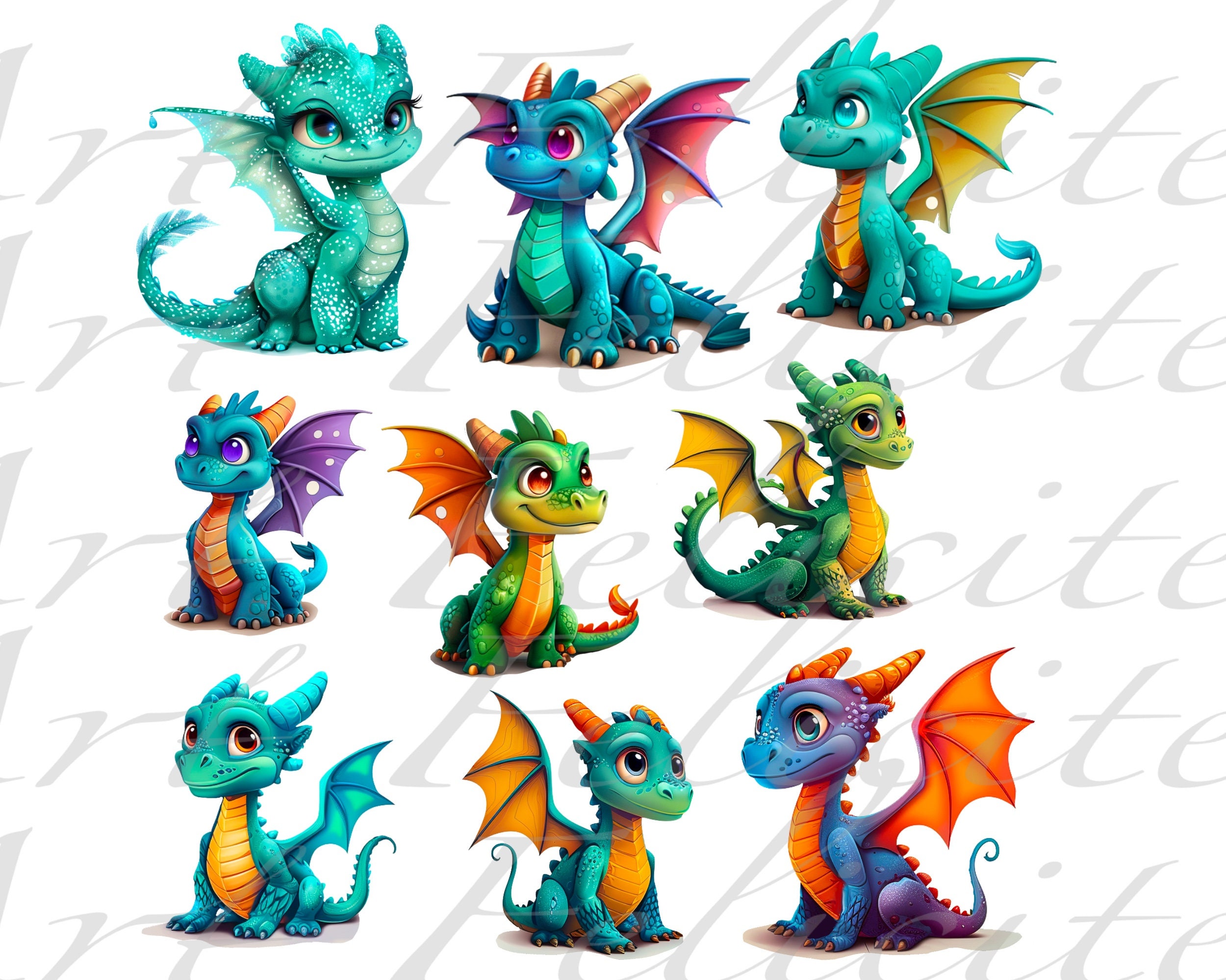 60 Fantasy Dragon Clipart PNG, Baby Dragon Png, Dragon Clipart ...