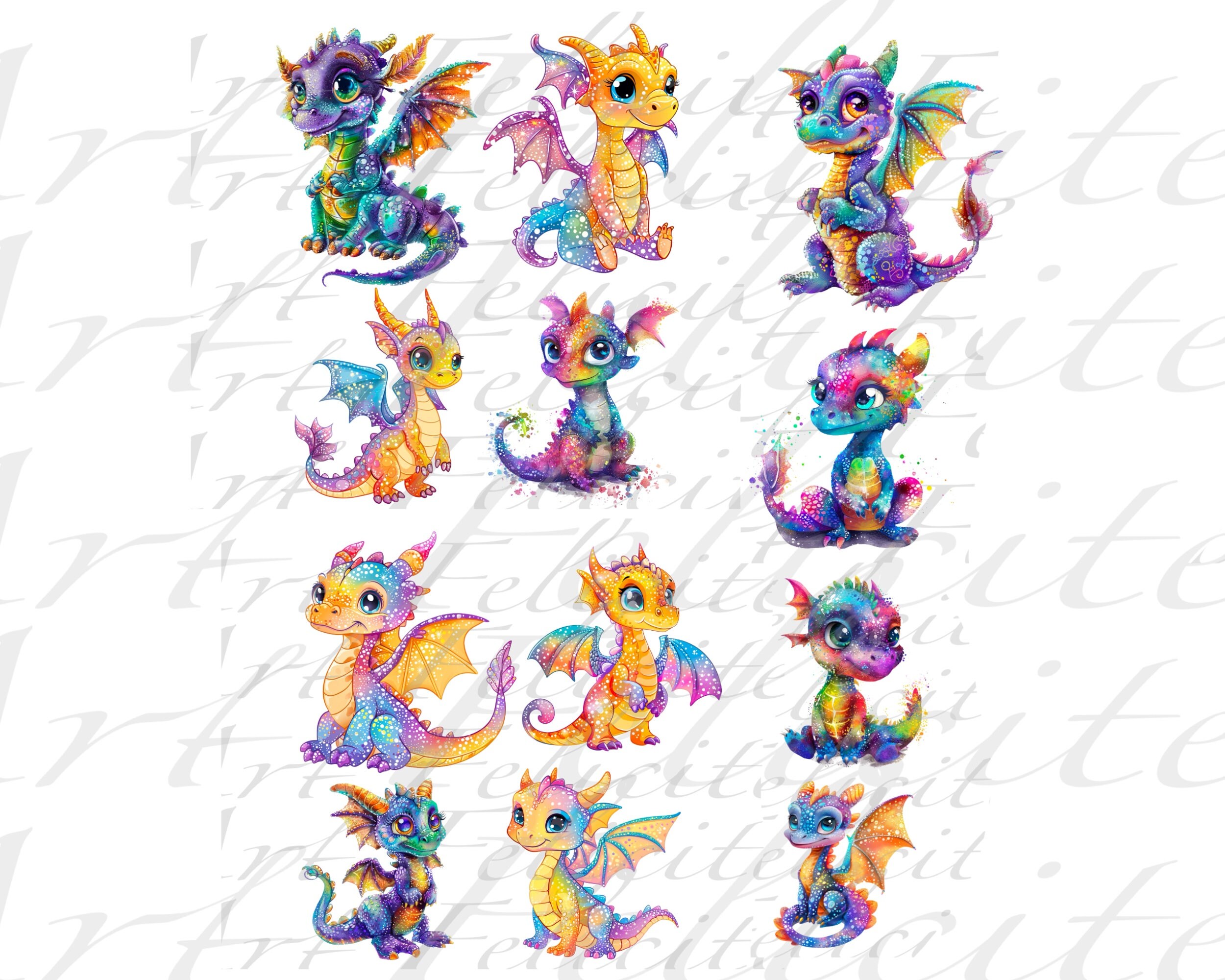 60 Fantasy Dragon Clipart PNG, Baby Dragon Png, Dragon Clipart ...