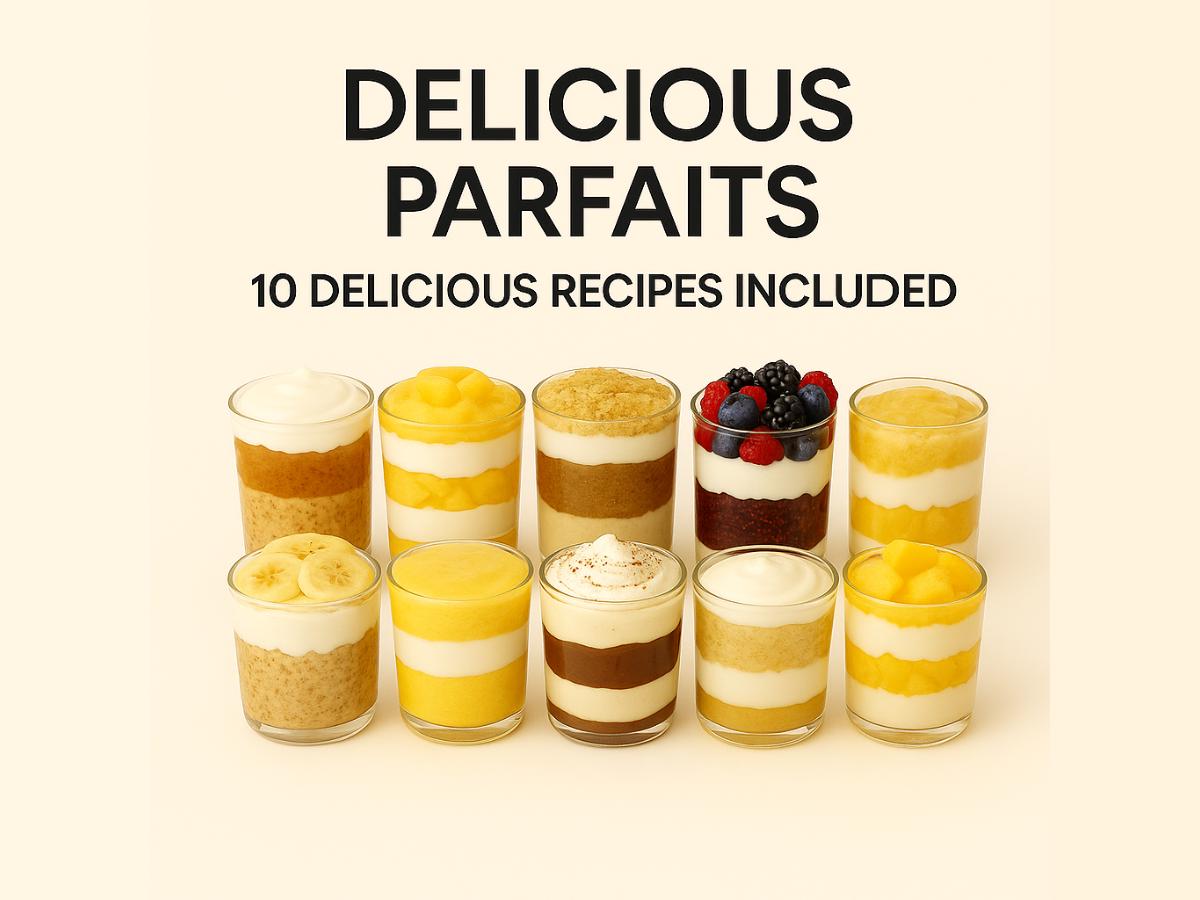 10 Parfait Recipe Bundle | Printable No-bake Desserts | Easy Fruit ...