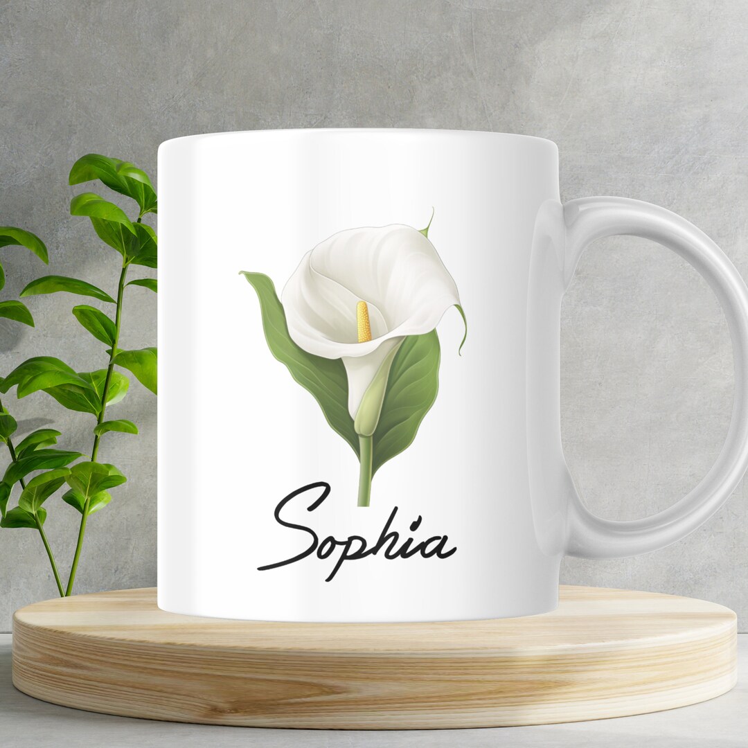 Calla Lily Mug, Calla Lily Gifts, Calla Lily Cup, Calla Lily Coffee Mug ...