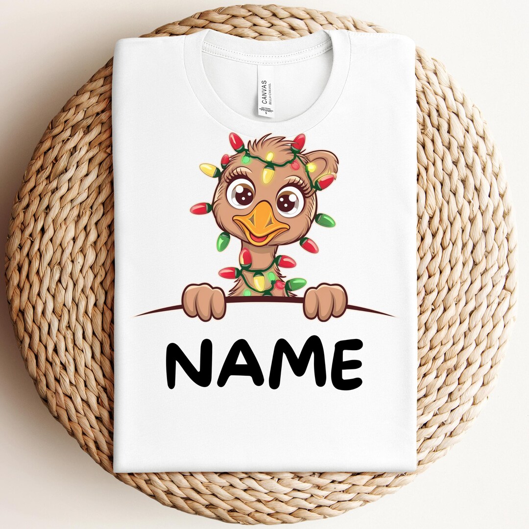 Emu Png, Emu With Christmas Lights, Custom Emu Shirt, Emu Christmas ...