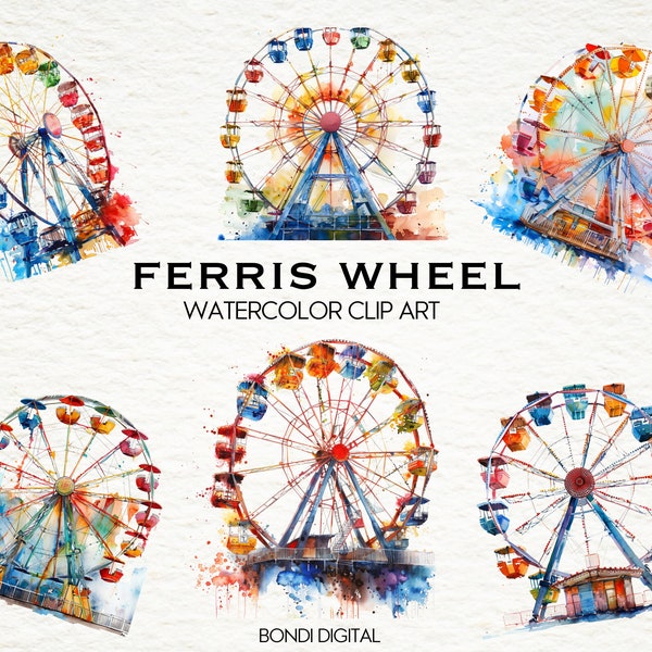 Ferris Wheel Art - Etsy