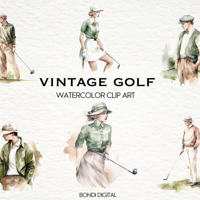 Golf Clipart - Etsy