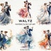 Watercolor Waltz Clipart | PNG Format for Commercial Use, Instant ...