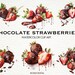 Watercolor Chocolate Strawberry Clipart | PNG Format for Commercial Use ...