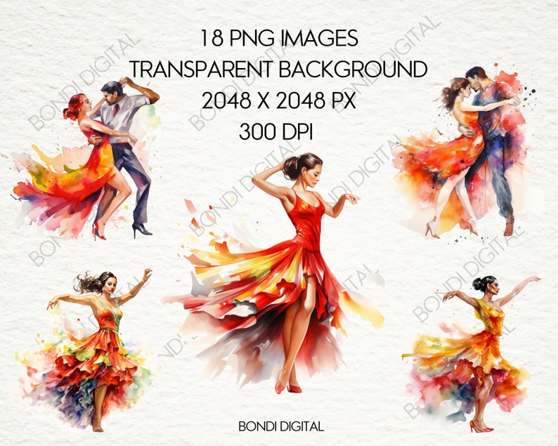 Watercolor Salsa Clipart | PNG Format for Commercial Use, Instant ...