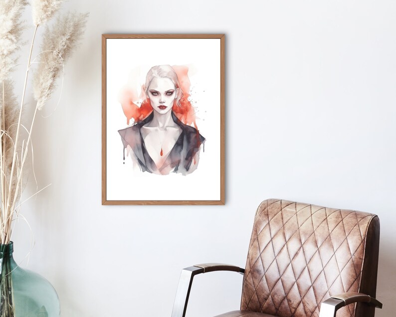 Watercolor Vampire Clipart PNG Format for Commercial Use, Instant ...