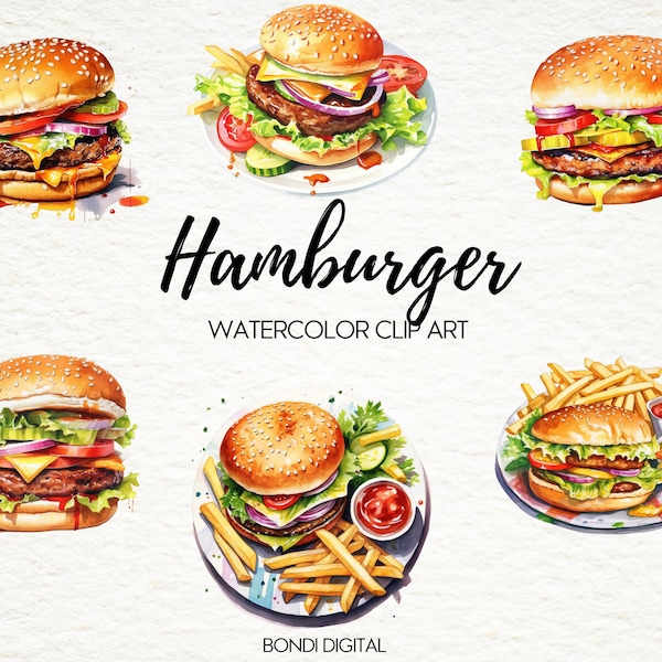 Hamburger Card - Etsy