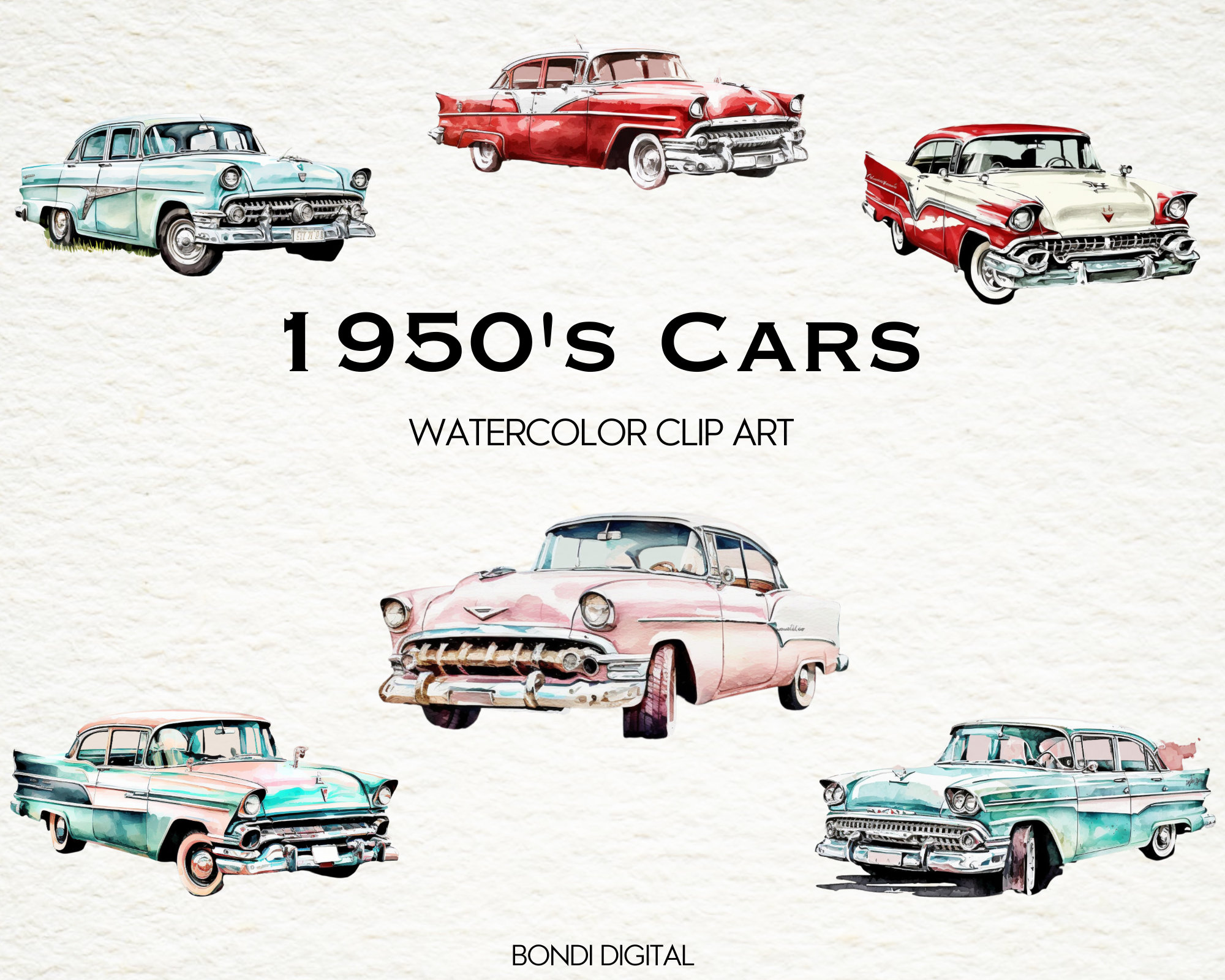 50s Car Clip Art