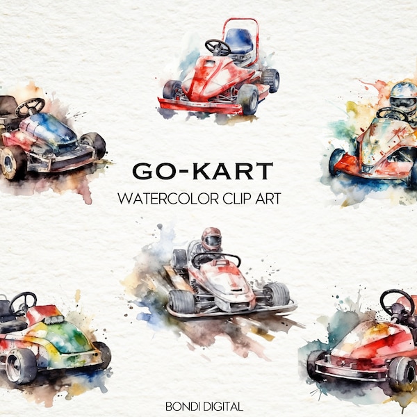 Go Kart Clip Art - Etsy