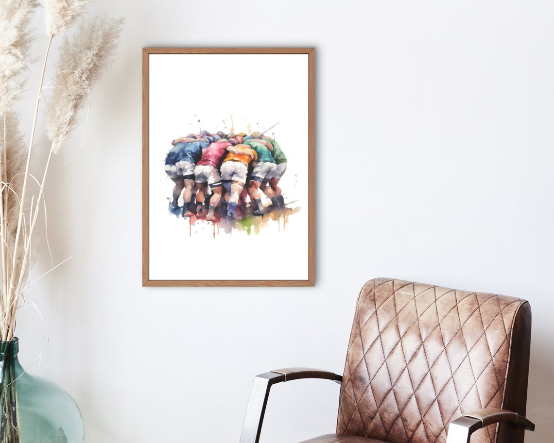 Watercolor Rugby Clipart | PNG Format for Commercial Use, Instant ...