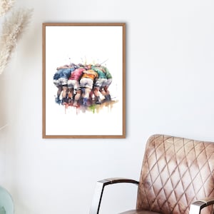 Watercolor Rugby Clipart | PNG Format for Commercial Use, Instant ...