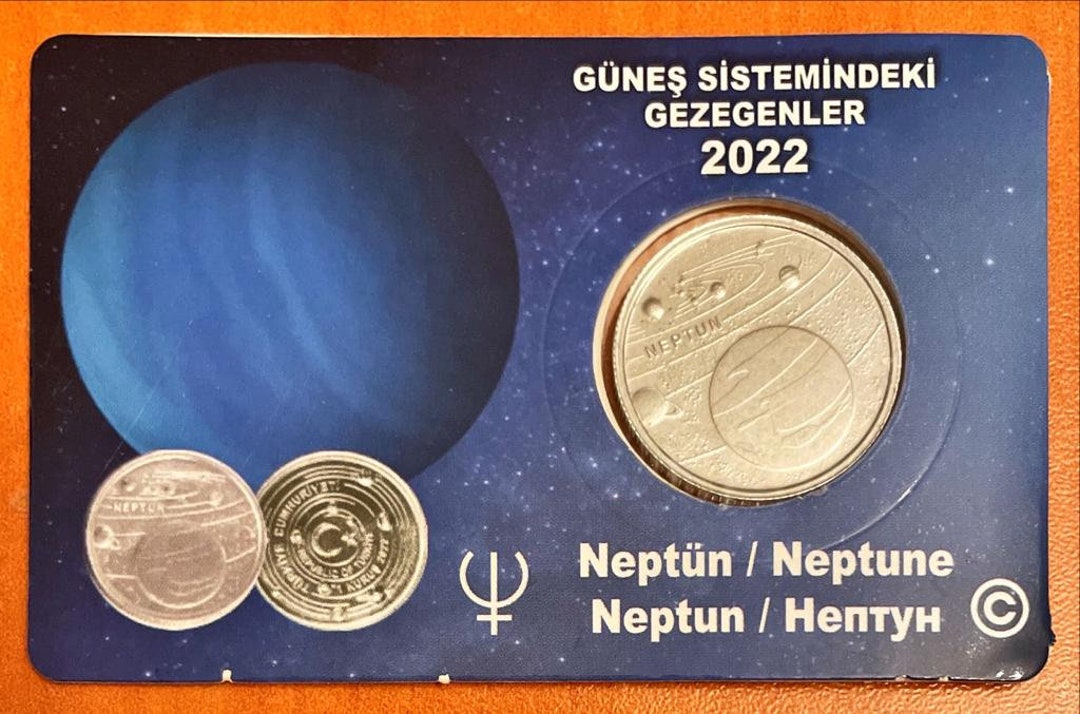 Turkey Turkiye 1 Kurus 2022 Planets in the Solar System - NEPTUN ...