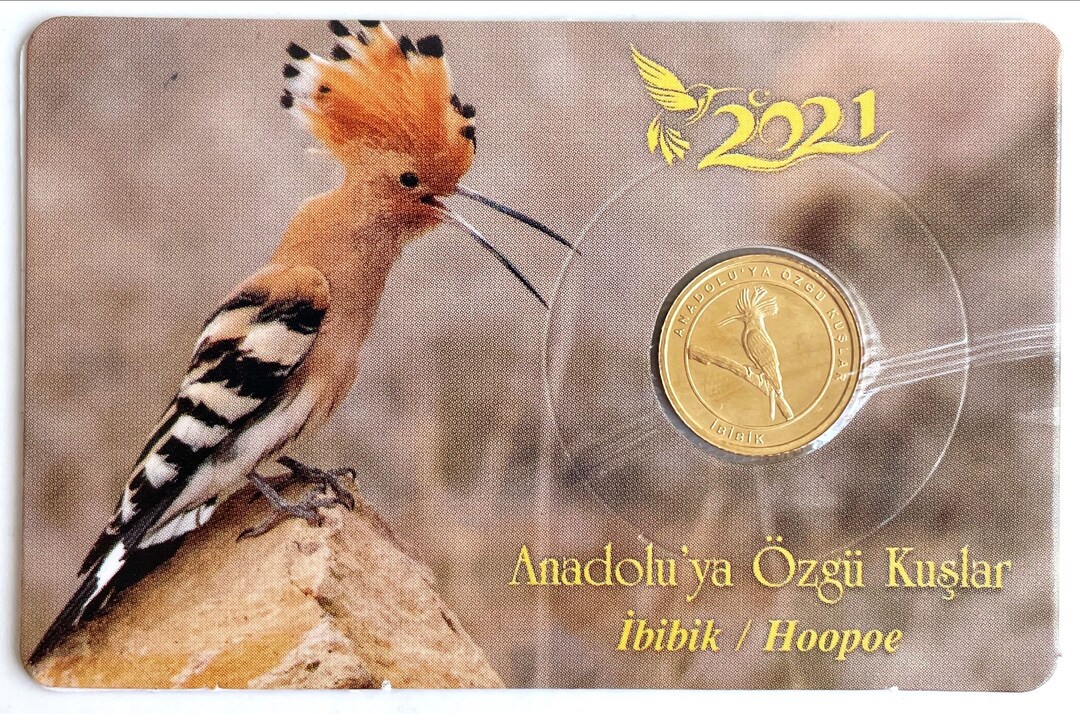 Turkey Turkiye 1 Kurus 2021 Native Birds of Anatolia - Hoopoe ...