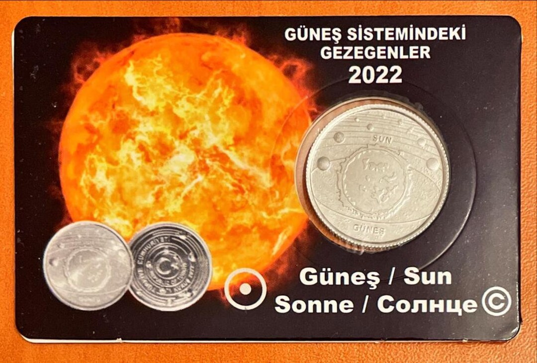 Turkey Turkiye 1 Kurus 2022 Planets in the Solar System -SUN ...