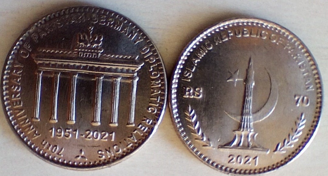 Pakistan 70 Rupees 2021 Anniversary of Germany Diplomatic Relations ...