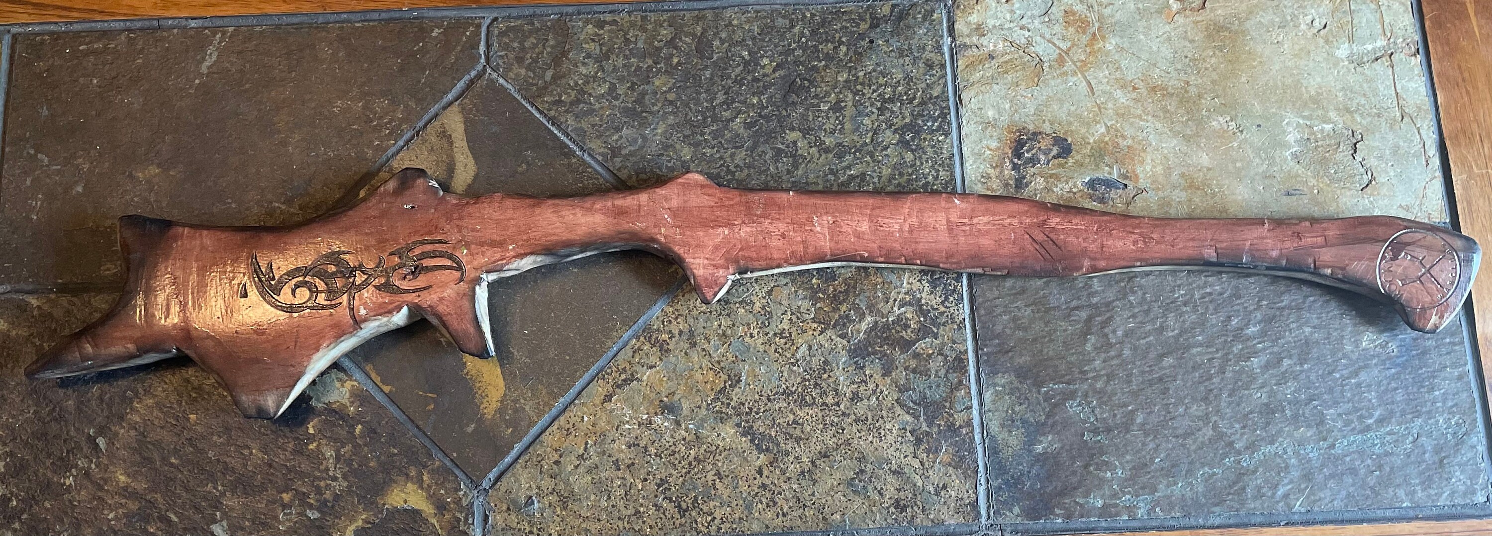 Rustic Handcrafted Tribal Native American Style Gunstock War Club Wall ...