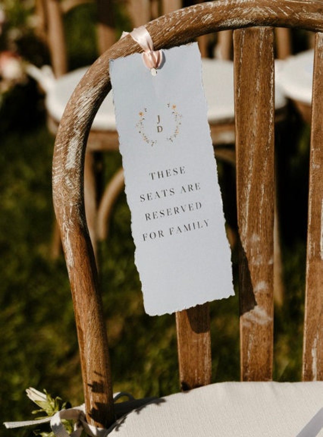 Wedding Reserved Seat Sign - Etsy