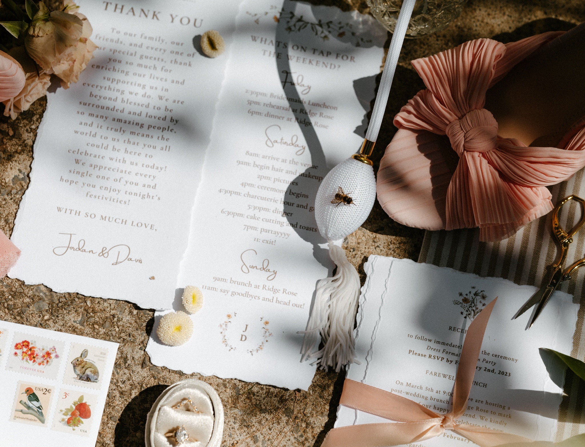 Wedding Thank You Note for Reception Place Setting - Etsy