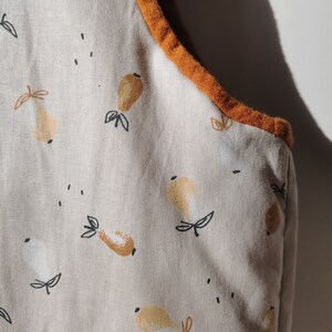 Orange Toddler Muslin Vest, Gauze Kids Clothes - Etsy