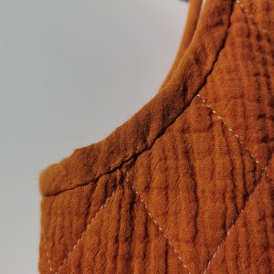 Orange Toddler Muslin Vest, Gauze Kids Clothes - Etsy