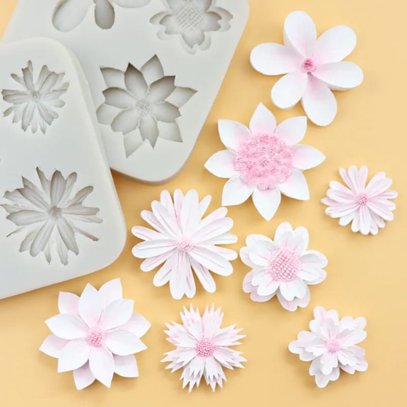 Silicone Flower Cake Mold - Etsy