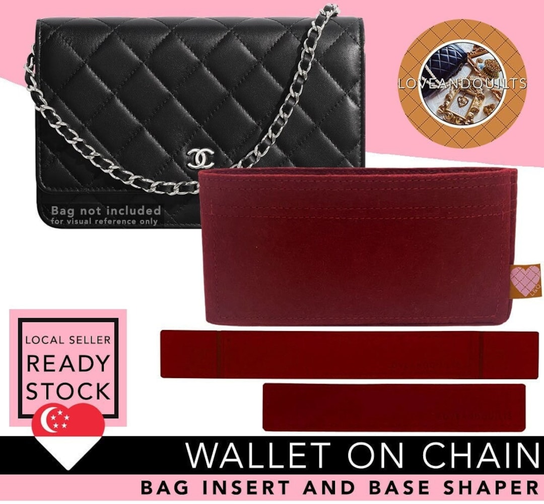 Chanel Wallet on Chain WOC Bag Organizer Base Shaper Bag Insert Bag ...