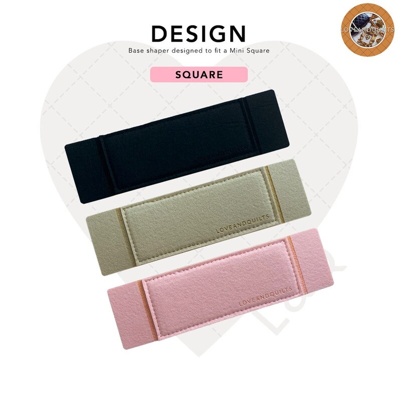 Chanel Mini Square Rectangular Bag Base Shaper Insert Protector | Felt ...