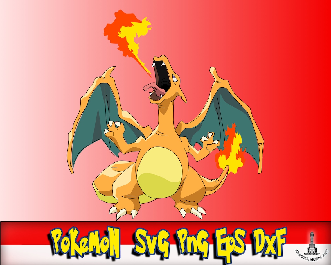 Charizard Svg, Charizard Png, Pokemon Cricut Vector Bundle, Cut File ...