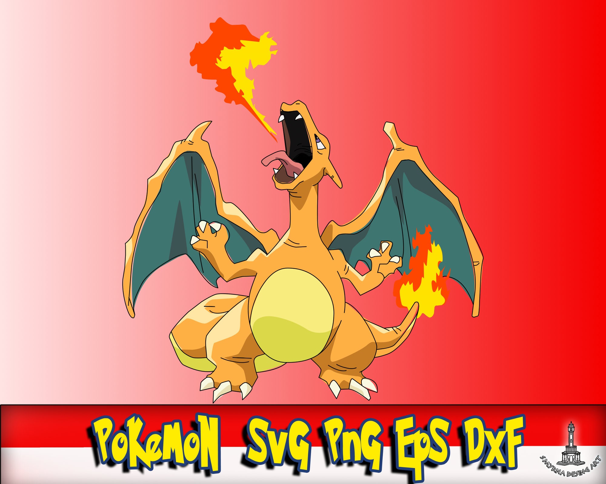 Charizard Svg, Charizard Png, Pokemon Cricut Vector Bundle, Cut File ...