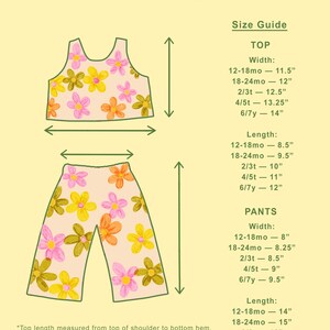1960s Flower Power Pants Set - Etsy