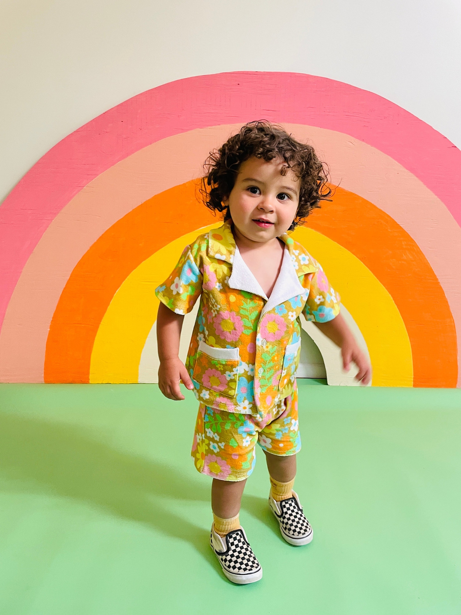 Boys Retro Cabana Set Boys Groovy 70s Outfit Toddler Terry - Etsy