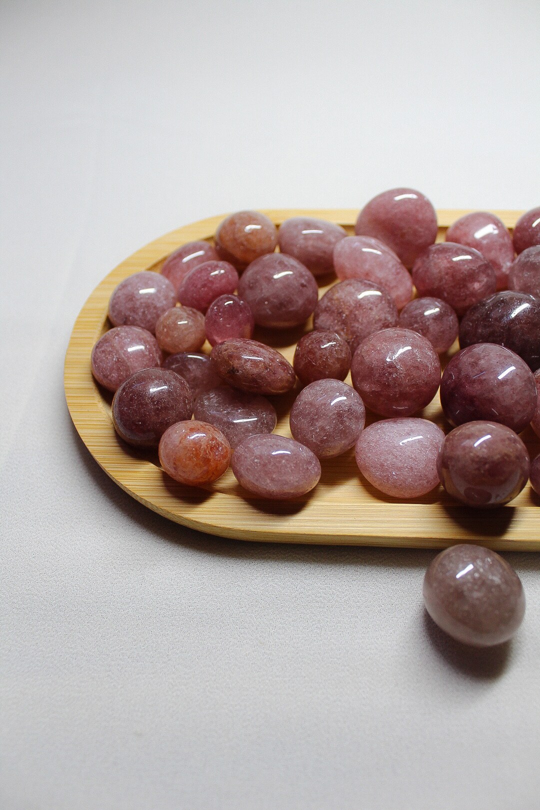 Strawberry Quartz Tumble Mini Crystals Crystal Tumbles Pocket Rocks ...