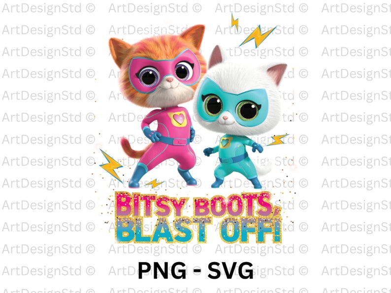 Super Kitties Svg Super Kitties Png Superkitty Birthday Png - Etsy ...