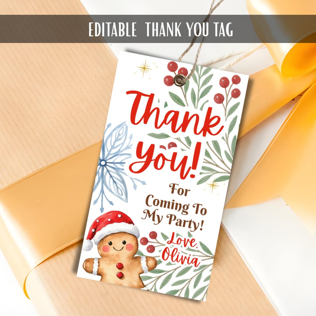 Watercolor Christmas Gingerbread Cookie Decorating Party Invitation ...