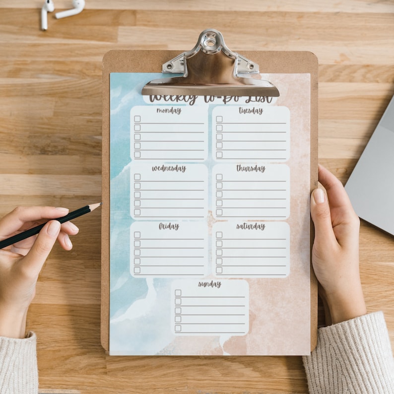 Printable To-do List Digital To-do List Daily & Weekly To-do Lists ...