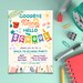 Back to School Bash Party Invitation Card Canva Template Editable ...