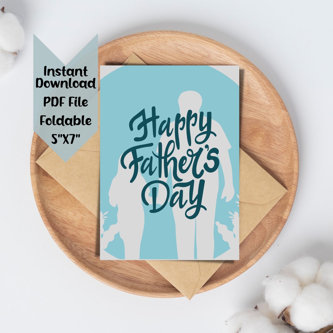 Happy Fathers Day Gift Card Foldable Father's Day Gift Card Gift for ...