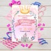 Pink Princess Birthday Invitation Card Template Printable ...