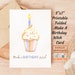 Printable Folded Happy Birthday Greeting Card | Digital Downloadable ...