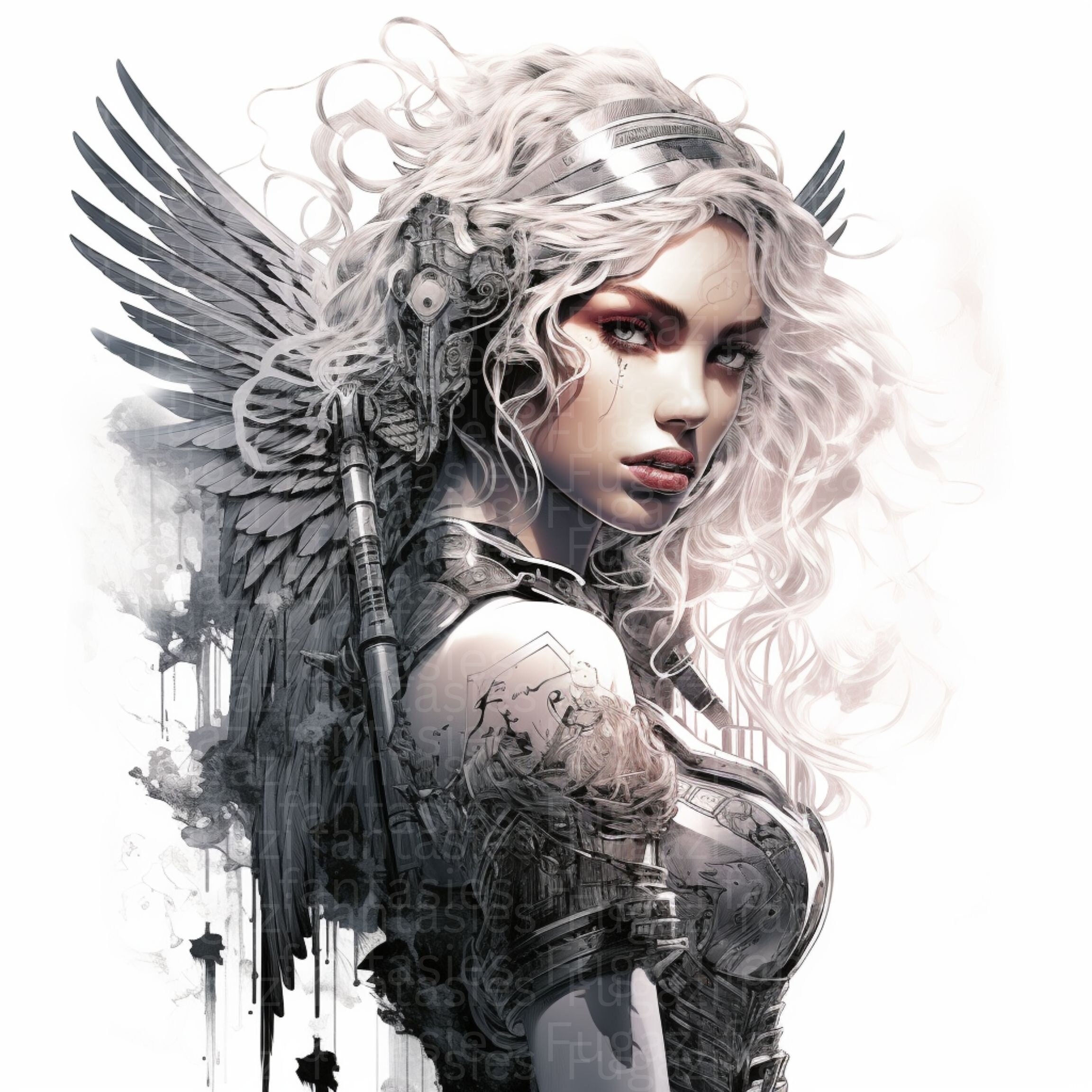 Valkyrie-fallen Angel-poets Moon Collection - Beautifully Detailed ...