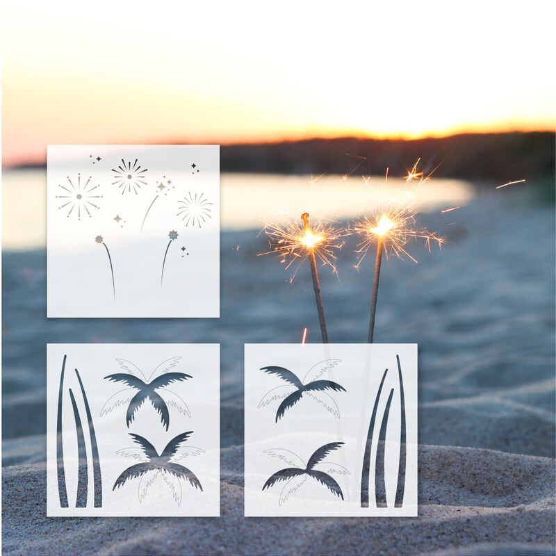Beach Stencil - Etsy