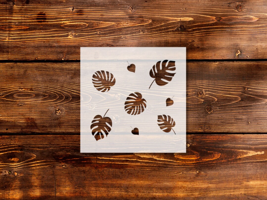 Plant Stencil, Monstera Stencil, Summer Stencil,reusable Stencil ...