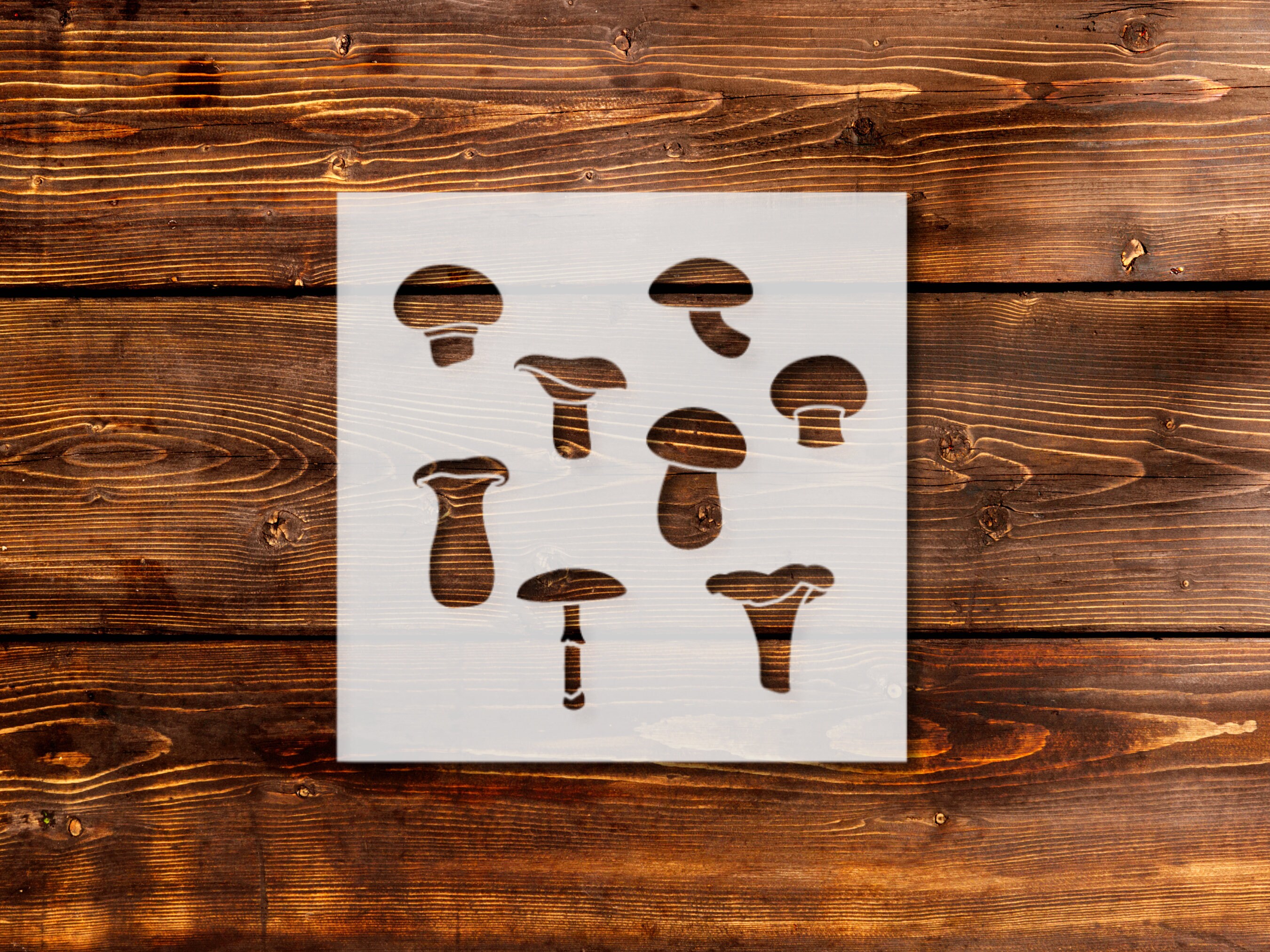 Mushroom Stencil, Mushroom Art, Stencil Set, Stencils for Art,stencils for Painting,cottagecore ...