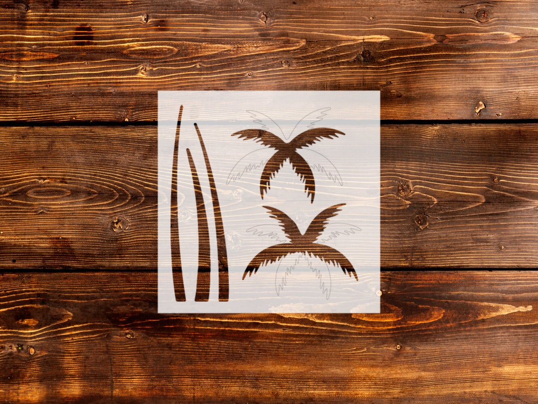 Beach Stencils, Summer Stencil, Palm Tree Stencil, Cute Stencils ...