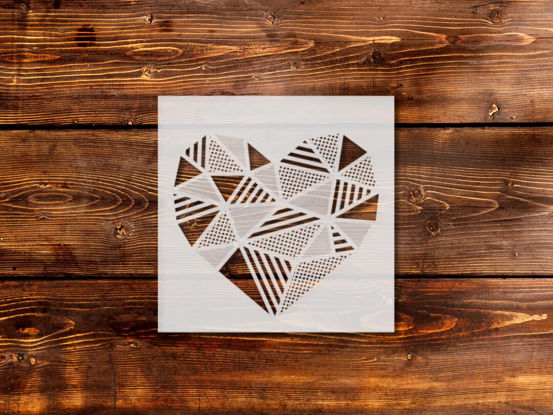 Heart Stencil, Heart Pattern, Cute Stencils, Stencils for Painting ...