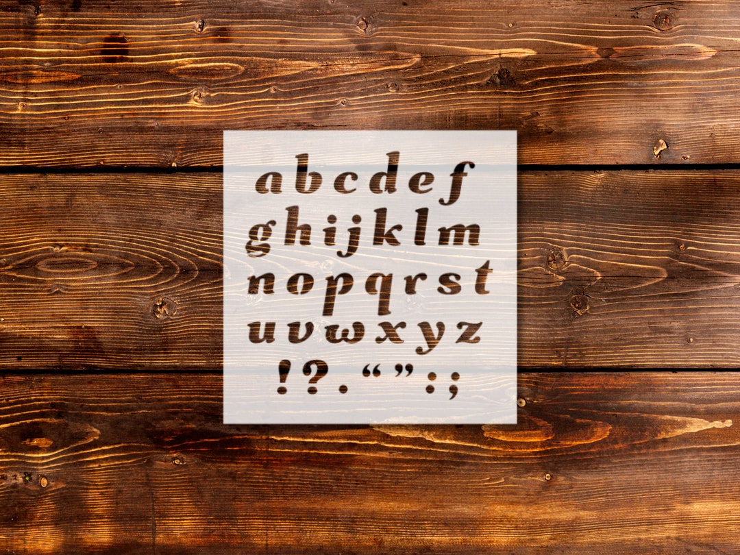 Alphabet Stencil, Stencil for Lettering, Letter Stencils, Letter ...